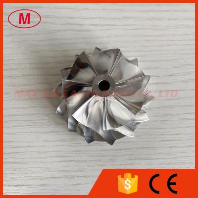 China RHF5HB 46.50/59.94mm 7+7 aspas Altura total: 31.80mm rueda de compresor Billet de alto rendimiento para turbocompresor 07L145702J/ 07L145701J /VF30/VF34/VF35/VF36/VF37/VF39/VF41/VF42/VF43/VF48/VF52 en venta