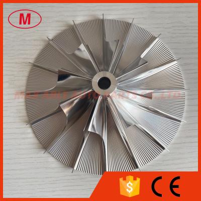 China Supercargador Delantero 76.00/145.90mm 8+8 Aspas Turbo de Alto Rendimiento Aluminio 2618/Billet Rueda de Compresor para Vortech - V2 en venta