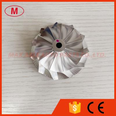 China GT30 hacia adelante 52.95/71.40mm 11+0 hojas de fresado puntual Turbocompresor de aluminio 2618 / fresado / rueda del compresor billet en venta