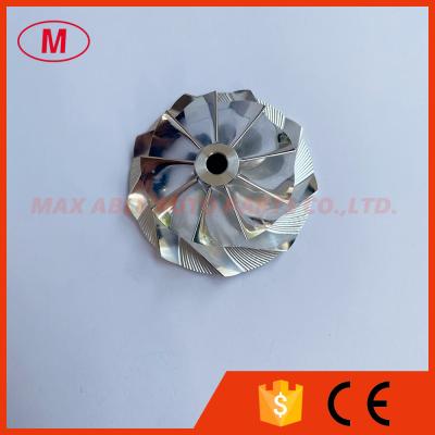 China GT15-25 38.50/52.19mm 702492-0001/4  9+0 Cuchillas Turbo Aluminio 2618/billete  Rueda de Compresor para 454135-0003 en venta