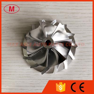 China TD05H reverse 55.50/76.13mm 7+7 blades tapered tip angle:30 degree Turbo milling/aluminum 2618/billet compressor wheel for sale