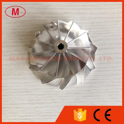 China GTX3076 REVERSE 58.00/76.13mm 11+0 cuchillas de alto rendimiento de turbo fresado/aluminio 2618/billet compressor rueda en venta