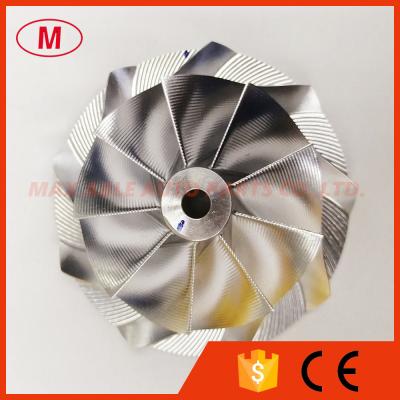China T04E reverse 59.00/80.00mm 9+0 BLADES Point milling Turbo aluminum 2618/milling/Billet compressor wheel for sale