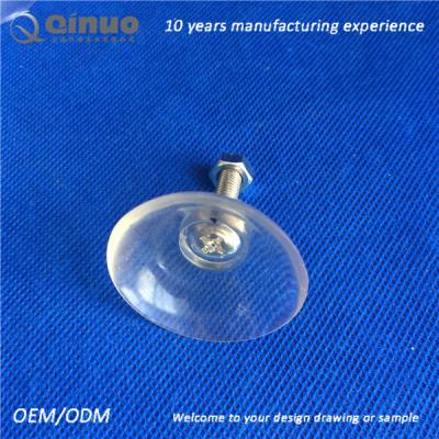 China 40mm 10MM/ 23MM length M6 plastic suction cup with metal screw for sale
