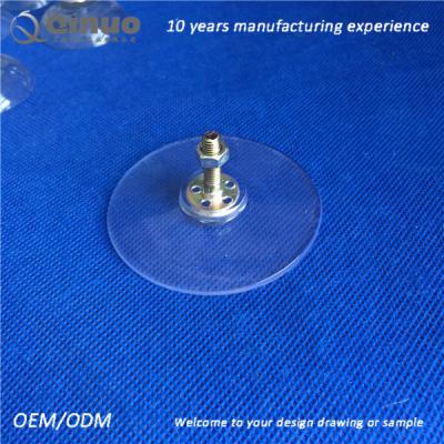 China 52mm heavy duty industrial plastic suction cups 8MM Length M4 screw for sale
