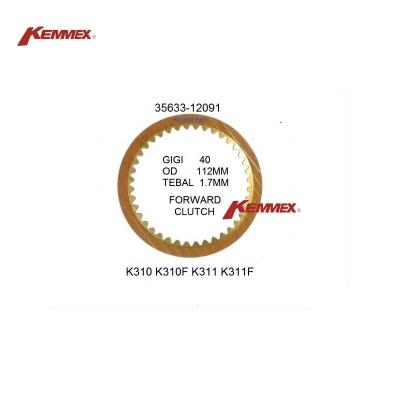 China La transmisión automática CVT de la placa de fricción hacia adelante 35633-12091 OD 112MM en venta