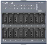China Decowell Integrated Input Output Module I/O 16DO P-3 Communication Module For PLC for sale