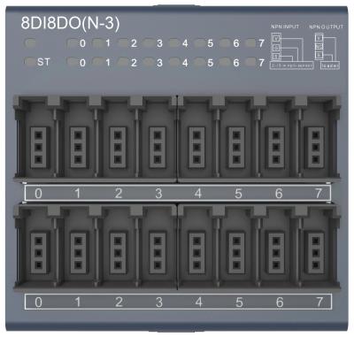 中国 統合リモート I/O モジュール 8DI8DO PLC通信モジュール IP40 保護 販売のため