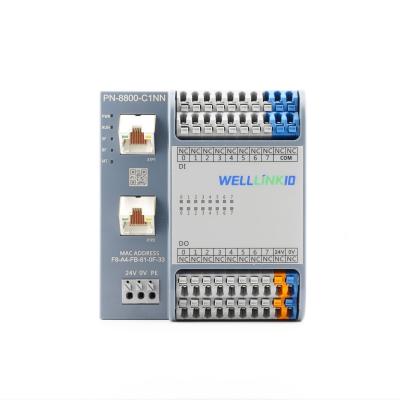 China PN-8800-C1NN Profinet IO Modulo IP20 8 Entradas digitais NPN PNP 8 Saídas digitais PNP à venda