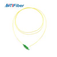China FTTH Singlemode Simplex SC APC Fiber Optic Pigtail Yellow Jacket for sale