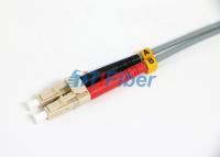 China SC Armoured Fiber Optical Patch Cord Multimode Duplex  With Red / Black Boot for sale