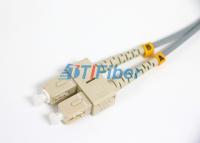 China SC Armoured Fiber Optical Patch Cord Multimode Duplex  With Red / Black Boot for sale