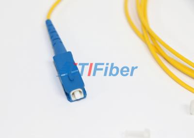China Cabo de remendo simples da fibra ótica com SC UPC, revestimento exterior do PVC de 3.0mm à venda