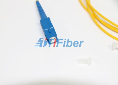 China Cabo de remendo simples da fibra ótica com SC UPC, revestimento exterior do PVC de 3.0mm à venda