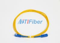 China Network Simplex Patch Cord With OFNP Jacket Cable Single Mode Fiber Cable for sale