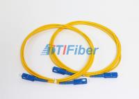 China Network Simplex Patch Cord With OFNP Jacket Cable Single Mode Fiber Cable for sale