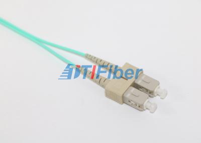 Cina L'acqua a fibra ottica del cavo di toppa del duplex di LC OM3 50/125um colora il cavo della toppa della fibra dello Sc di Lc in vendita