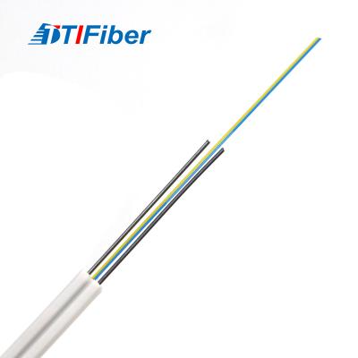 Cina Cavo flessibile GJXH di Ftth con il centro dell'interno 1/2/4 del filo di acciaio G652D G657A in vendita