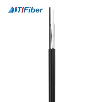 Cina Cavo flessibile a fibra ottica GJYXCH 1 di FTTH 2 4 il centro G657A1 G657A2 con il filo di acciaio in vendita