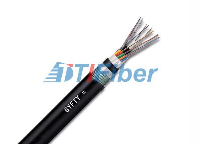 China Vezel Optische Draad met hoge weerstand OM3/OM4 met het Zwarte Buitenjasje van MDPE/HDPE Te koop