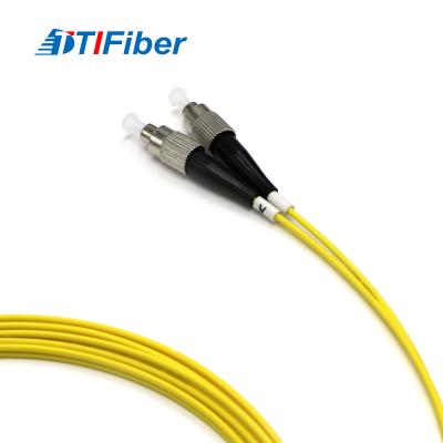 China Chaqueta de PVC del cordón de remiendo de la fibra óptica del duplex FC-LC SM DX del solo modo en venta