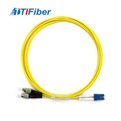 China Chaqueta de PVC del cordón de remiendo de la fibra óptica del duplex FC-LC SM DX del solo modo en venta