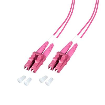 China Óptico a dos caras con varios modos de funcionamiento Ericaviolet del color OM4 de FTTH del cable púrpura DX de la fibra en venta