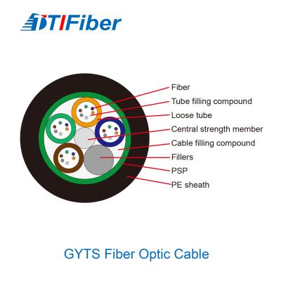 Cina Cavo a fibre ottiche all'aperto di GYTS G652D G657A monomodale con la guaina del PE in vendita