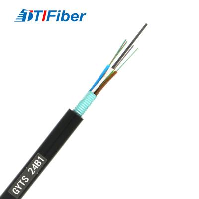 China Cavo a fibre ottiche all'aperto di GYTS G652D G657A monomodale con la guaina del PE for sale