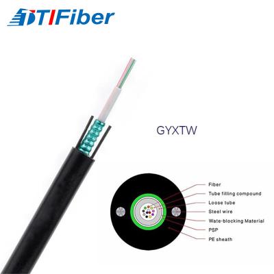 Cina Cavo ottico della fibra di GYXTW del cavo 12 del centro di fibra ottica all'aperto di singolo modo in vendita