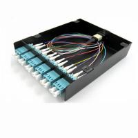 China UPC APC MPO Cassette Patch Panel Rack Mount Splicing Termination Box for sale