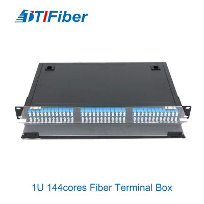 Cina Quadro d'interconnessione a fibra ottica del connettore 1U di LC con acciaio laminato a freddo in vendita