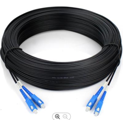 China Cable de descenso del OEM el 100m FTTH con acorazado al aire libre del conector del ST del SC FC del LC en venta