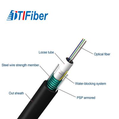 Cina Cavo a fibre ottiche all'aperto del cavo a fibre ottiche dei centri G652 di GYXTW 12 in vendita