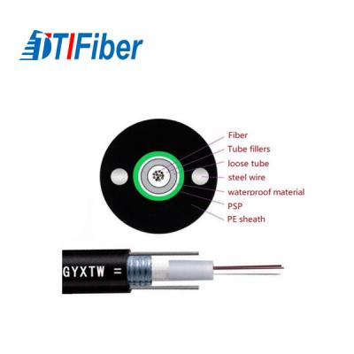 Cina Cavo a fibre ottiche all'aperto del cavo a fibre ottiche dei centri G652 di GYXTW 12 in vendita