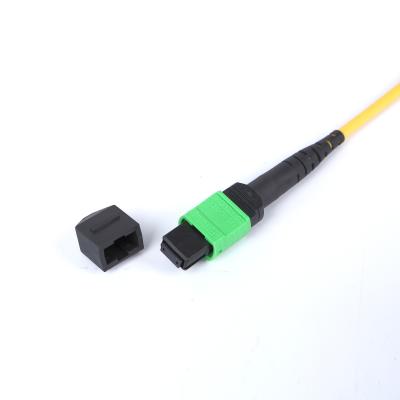 中国 低損失12F 3.0mm OM3 LSZH MPO繊維のパッチ・コード カスタマイズされた色 販売のため