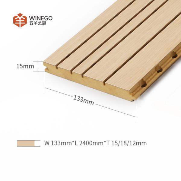 Quality Sound Absorption E1 Garde Grooved Acoustic Panels With CE FSC France A+ Approved for sale