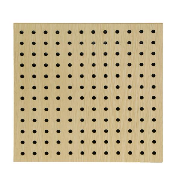 Quality Round Hole Structure Acoustic Perforated Wood Panels 2400mm 0.9NRC CE FSC for sale