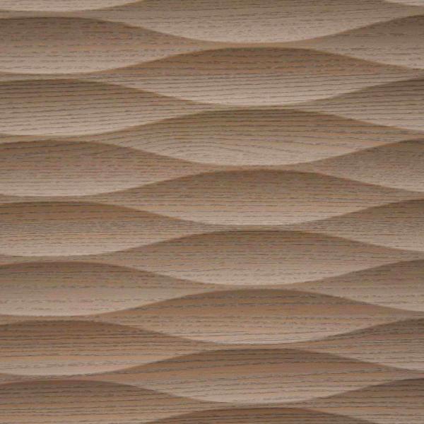 Embossed 3D Decorative Wall Panels Veneered MDF Board For TV Background