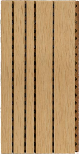 Quality Artistic Grooved Acoustic Panels , MDF Sound Absorbing Wall Panels Modern Design for sale