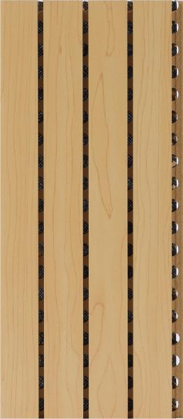 Quality Grooved MDF Wood Fiber Acoustic Panels Classic Design Sound Absorbing 2440mm for sale