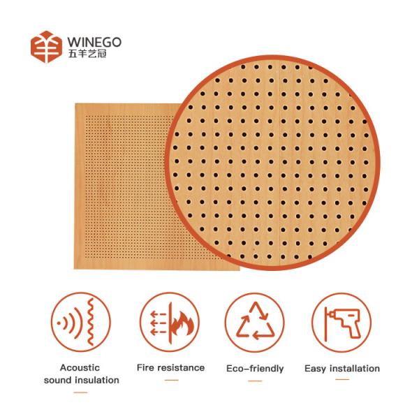 Quality Interior Decorative Sound Absorbing Wall Panels Micro Perforation CE FSC Certified for sale