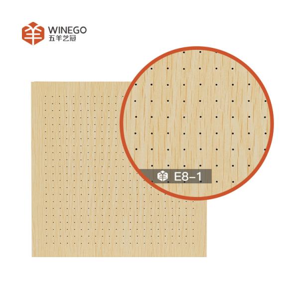 Quality Micro Perforated Decorative Acoustic Wood Panels Sound Proof 12mm 15mm 18mm Thick for sale