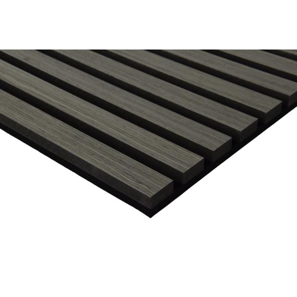 Quality Elegant Decorative Veneer Wood Slat Acoustic Panels Felt Backing 0.85NRC E0 for sale