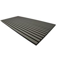 Quality Sound Absorption Acoustic Wood Slat Wall Panel On Black Felt Backing 0.85 NRC for sale