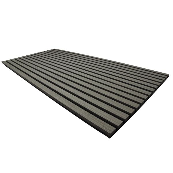 Quality Sound Absorption Acoustic Wood Slat Wall Panel On Black Felt Backing 0.85 NRC for sale