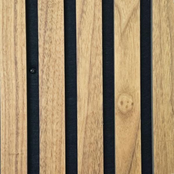 Quality Natural Veneer Slatted Wood Acoustic Panels HDF Materials Sound Proof CE FSC for sale