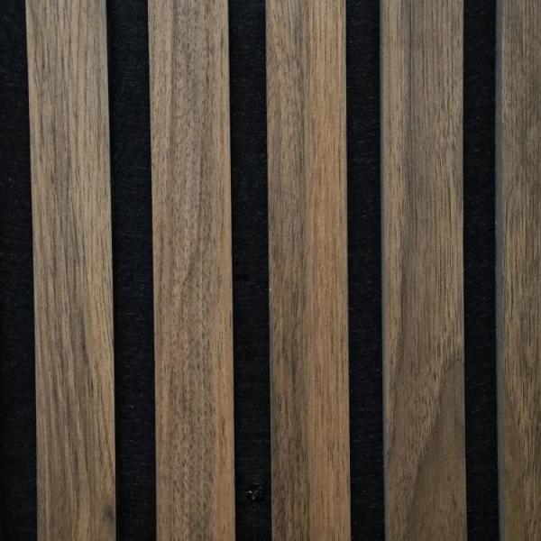Quality 0.85 NRC Wood Slat Acoustic Panels Melamine Finish High Density For School Decor for sale