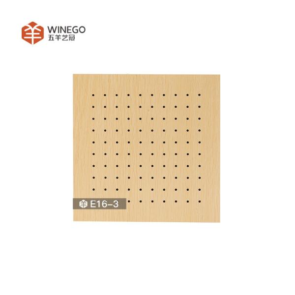 Quality High NRC Natural Veneer Perforated Acoustic Wood Panels For Commercial Office for sale