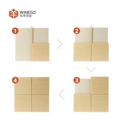 Cina Grandi pannelli di legno acustico perforato per la decorazione di case in vendita